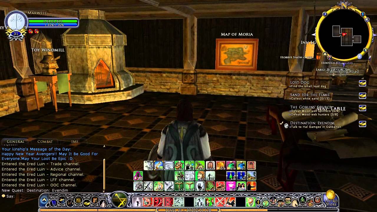 LOTRO My Large Dwarf House - YouTube