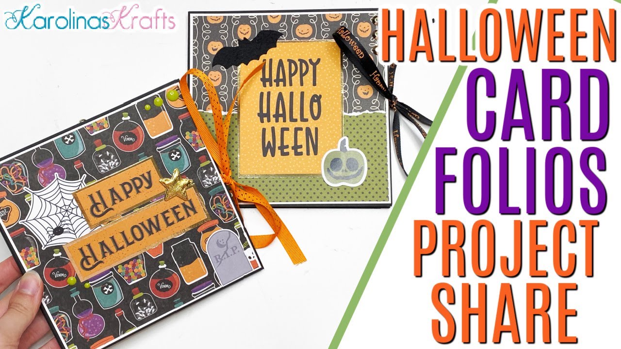 Trifold Halloween Card Folios using SCRAPS Project Share, Tri-fold ...
