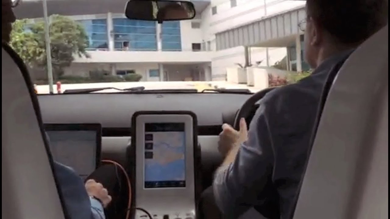 Electric Taxi, EVA, launched at NTU - YouTube