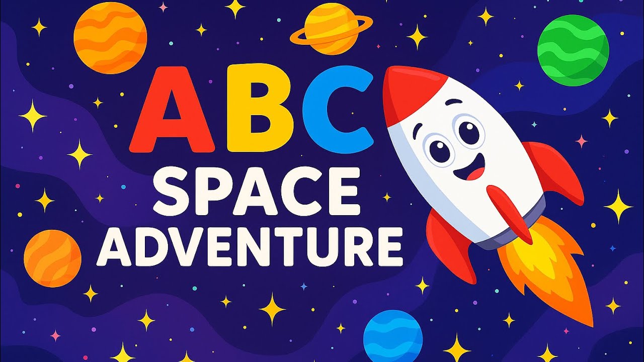 Learn ABC Song | Kids Space Travel Song | ABC Space Adventure for Kids ...