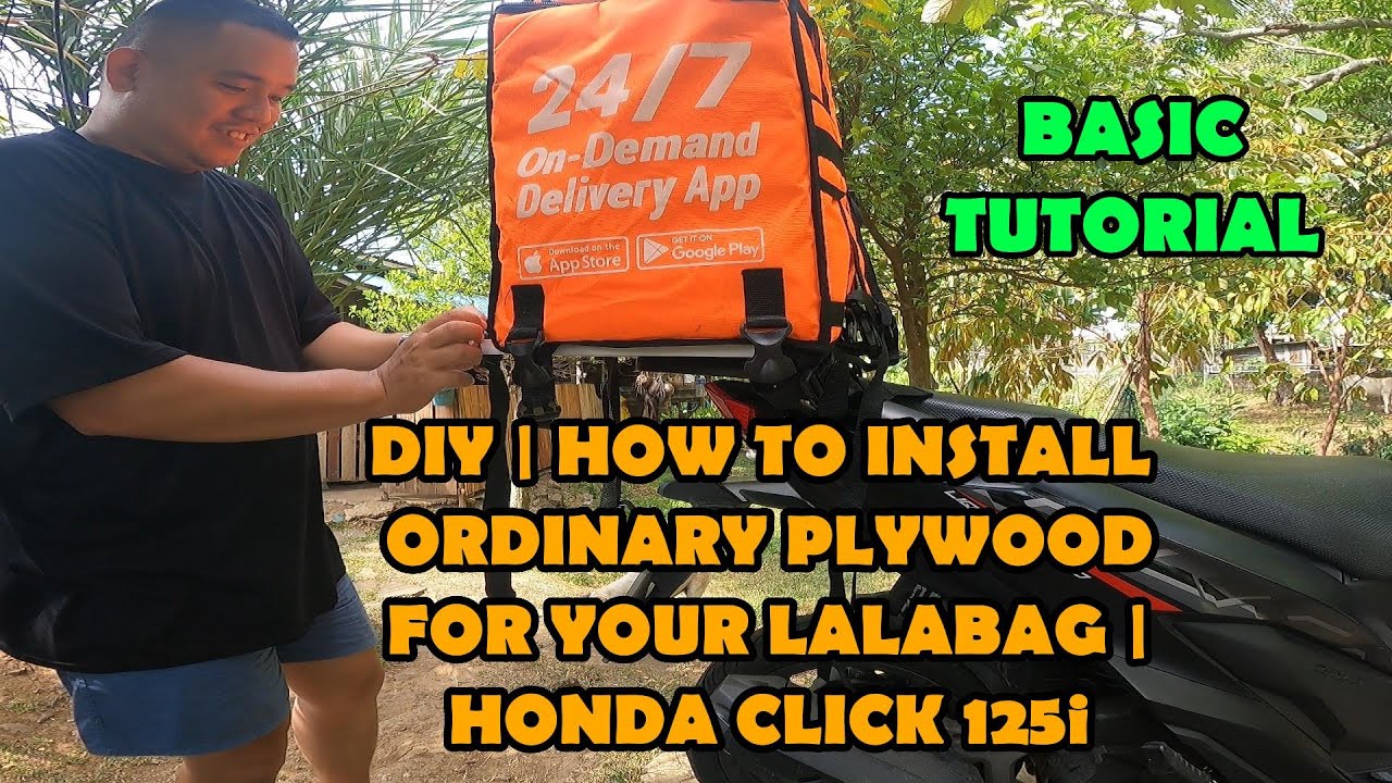 HOW TO INSTALL LOW COST BRACKET FOR LALABAG | LALAMOVE | HONDA CLICK ...