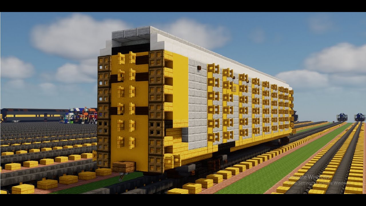 minecraft Autorack TTX CSX Railcar American Tutorial 5 - YouTube