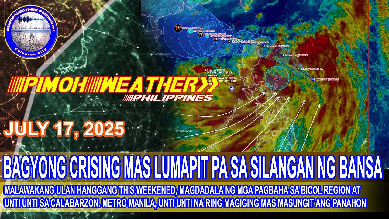 BAGYONG CRISING, POSIBLE PANG UMABOT SA SEVERE TROPICAL STORM THIS WEEK ...