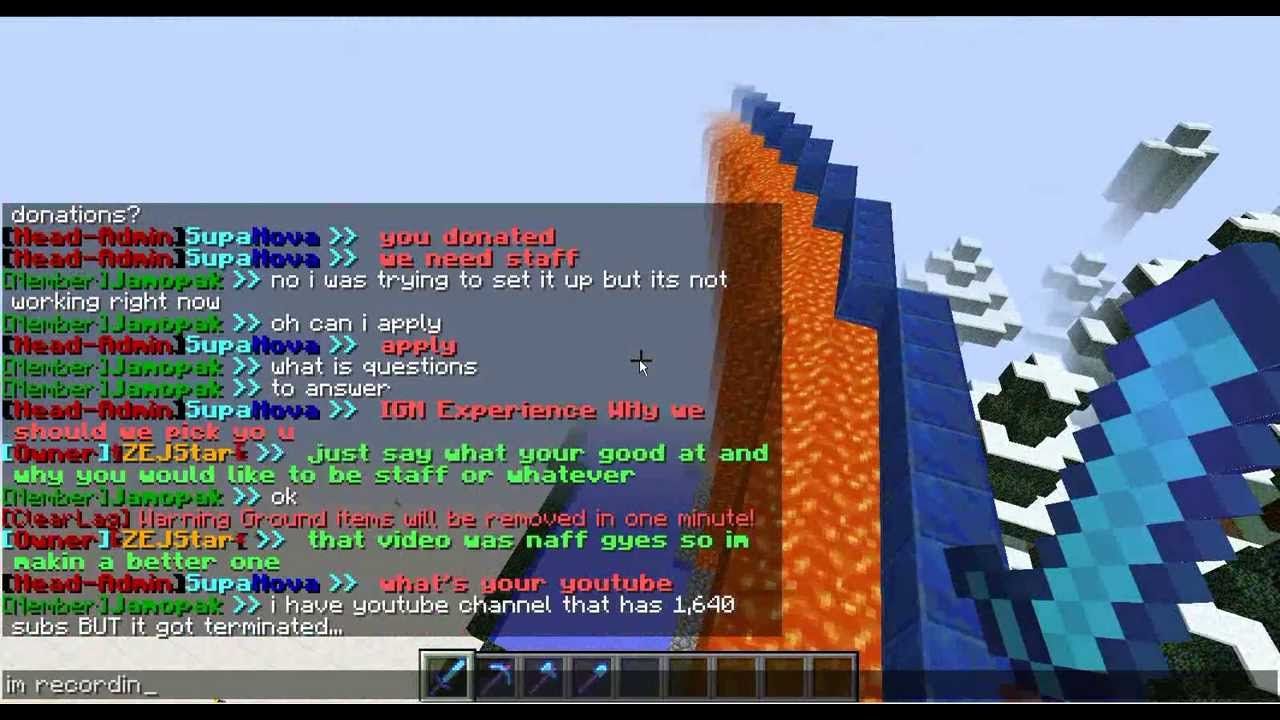 Join My Minecraft Server (in progress needs builders and staff) - YouTube