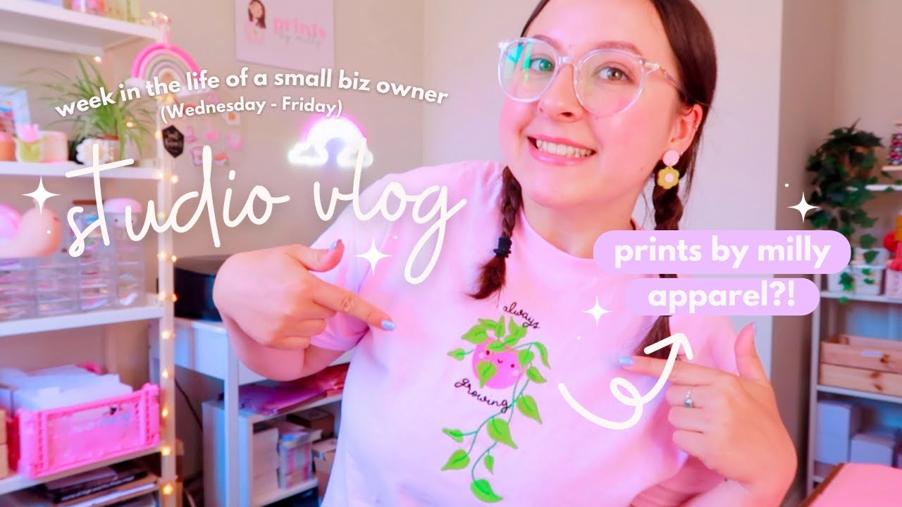 STUDIO VLOG making a huge change for my business & prints by milly apparel is coming soon!! 🪴 ...