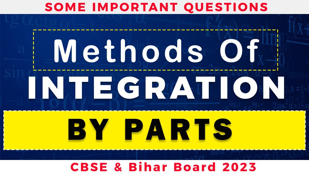 Integration by Parts #boardexam #cbse #integration - YouTube