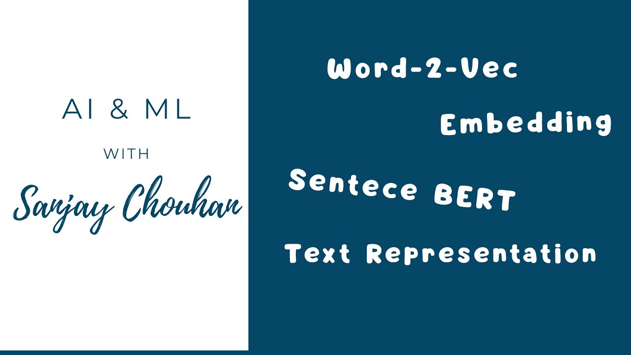NLP - 03. Text Representation Part 2 (Word2Vec, SentenceBERT) - YouTube
