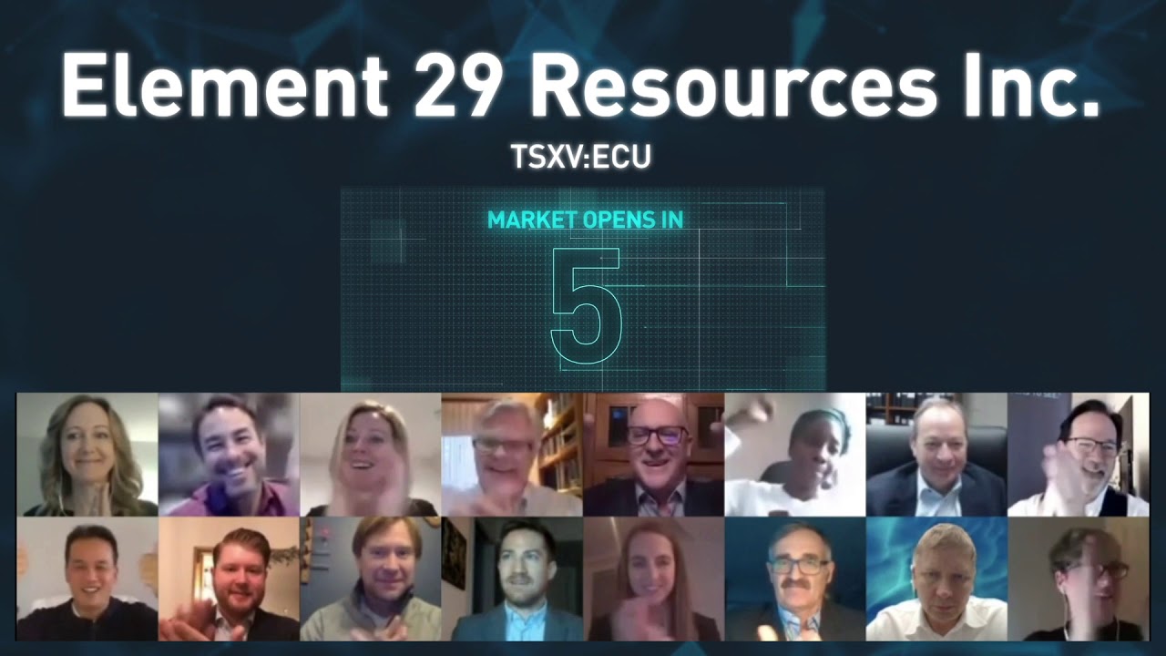 Element 29 Resources Inc. Virtually Opens The Market, December 8, 2020 ...