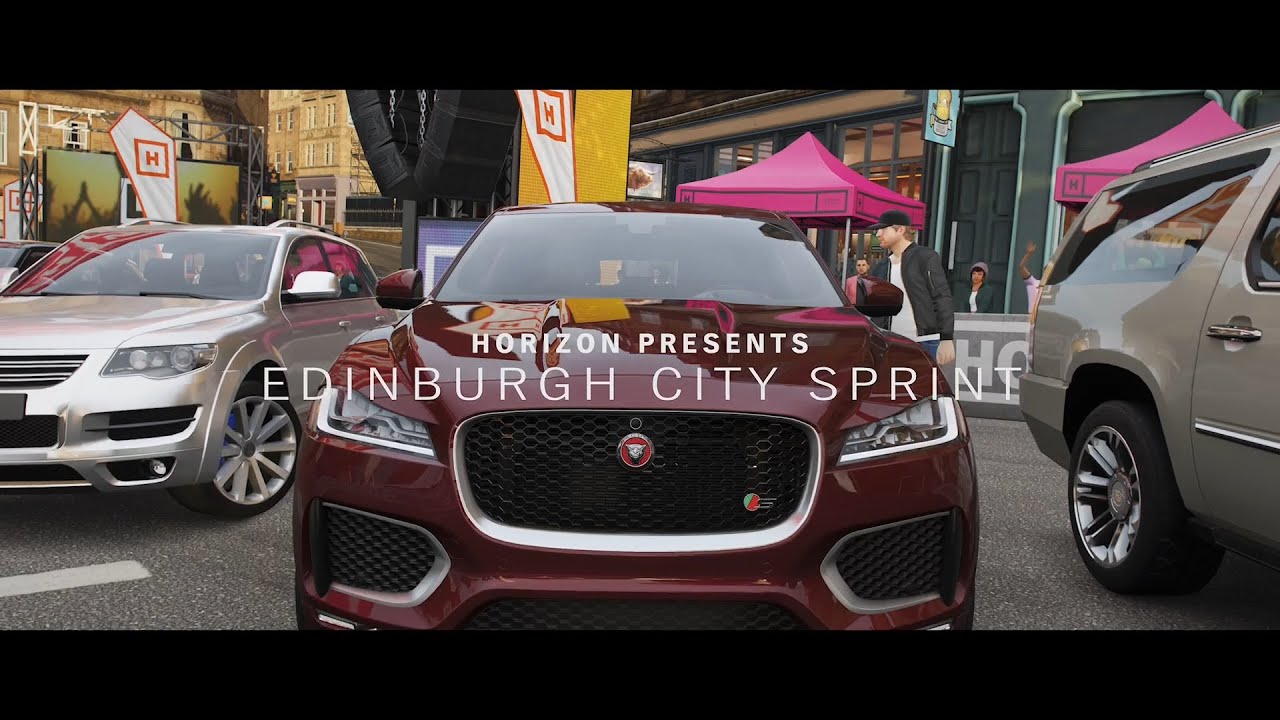 Forza Horizon 4 - Edinburgh City Sprint - Jaguar F-Pace S - YouTube