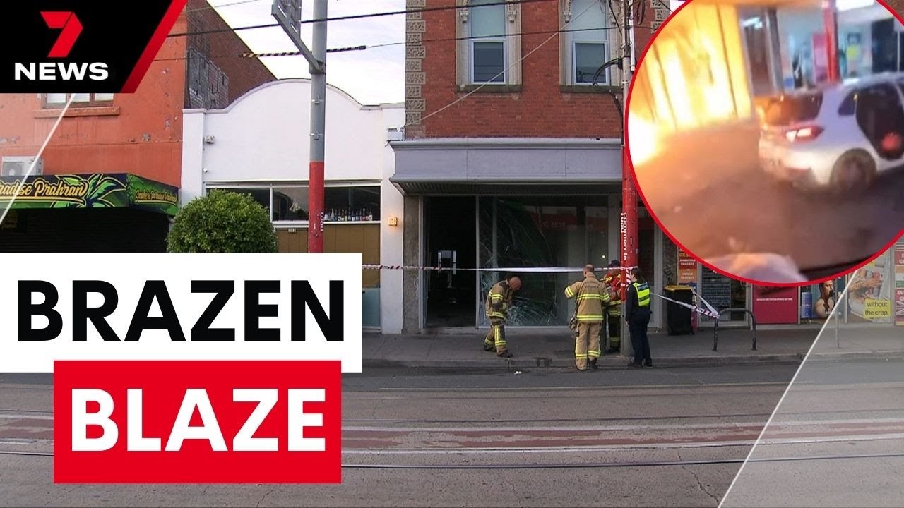 Firebomb attack in front of shocked witnesses, who watched in disbelief | 7NEWS - YouTube
