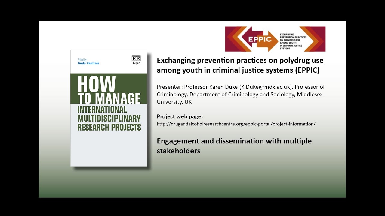 Exchanging prevention practices on polydrug use among youth in criminal ...