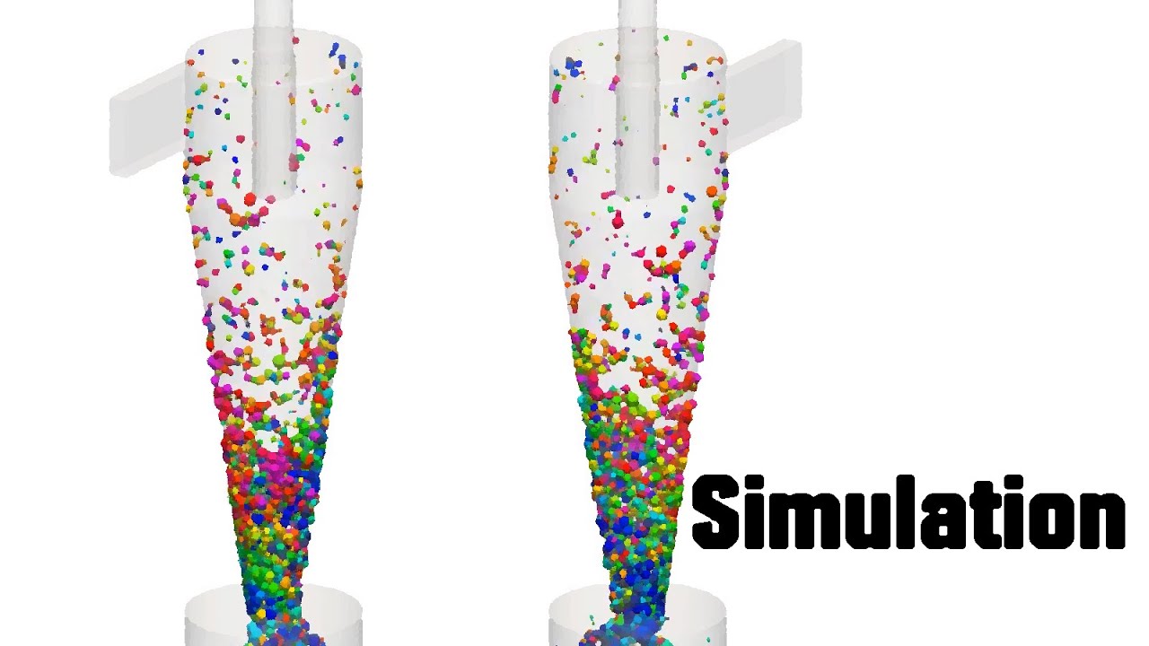 Simulation - Cyclone de Séparation - YouTube