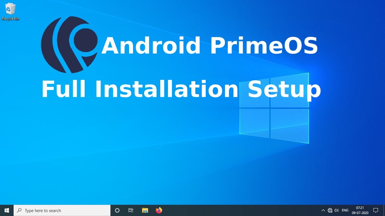 Prime OS Install Alongside Windows 10 Dual Boot - YouTube