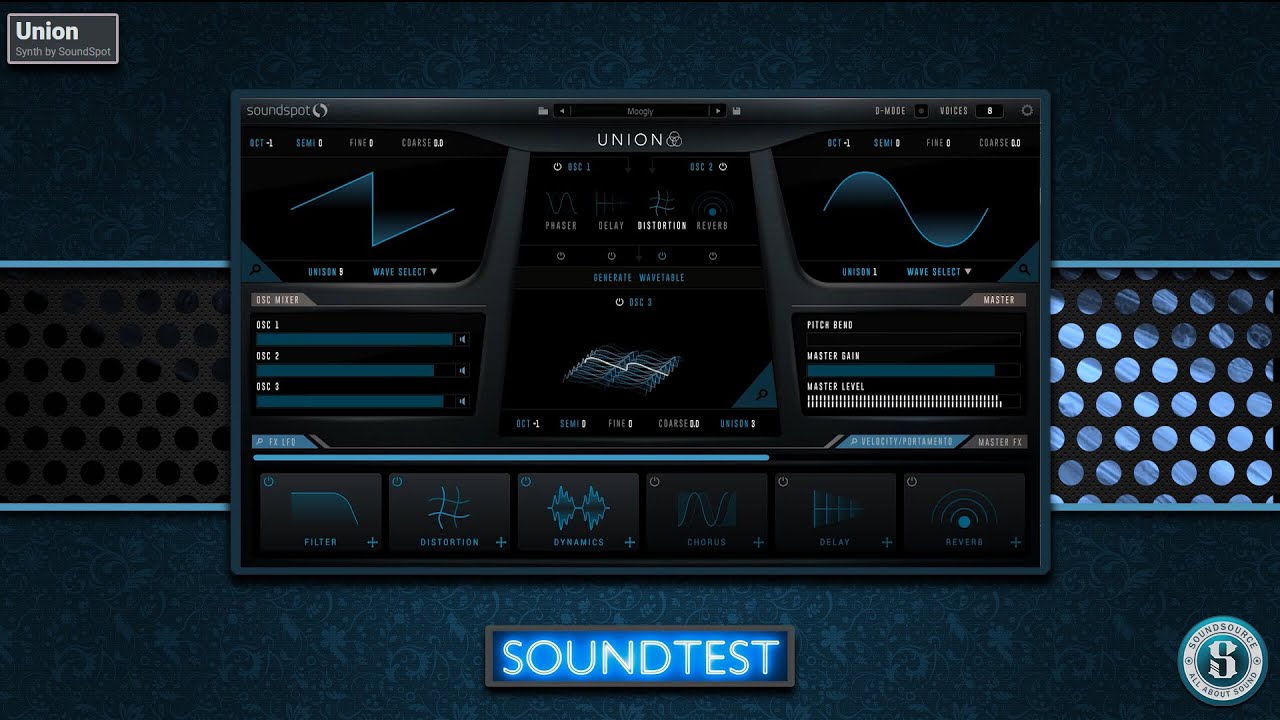 Soundspot UNION - SOUNDTEST - SYNTH - YouTube