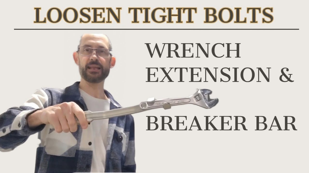 How to loosen stubborn or stuck bolts using this breaker bar and wrench ...