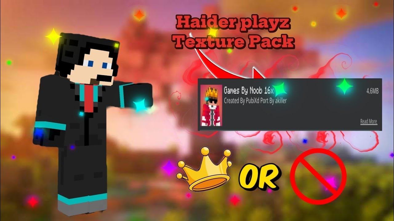 "Haider Playz Texture Pack Review" @HaiderPlayz786 @GamesByNoob - YouTube