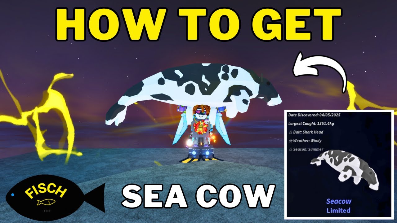 How To Get Sea Cow in Fisch | Sea Cow Fish Location | Roblox - YouTube