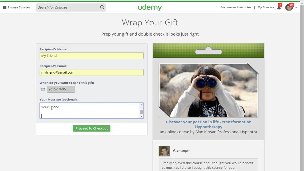 My Udemy Gift Card - YouTube