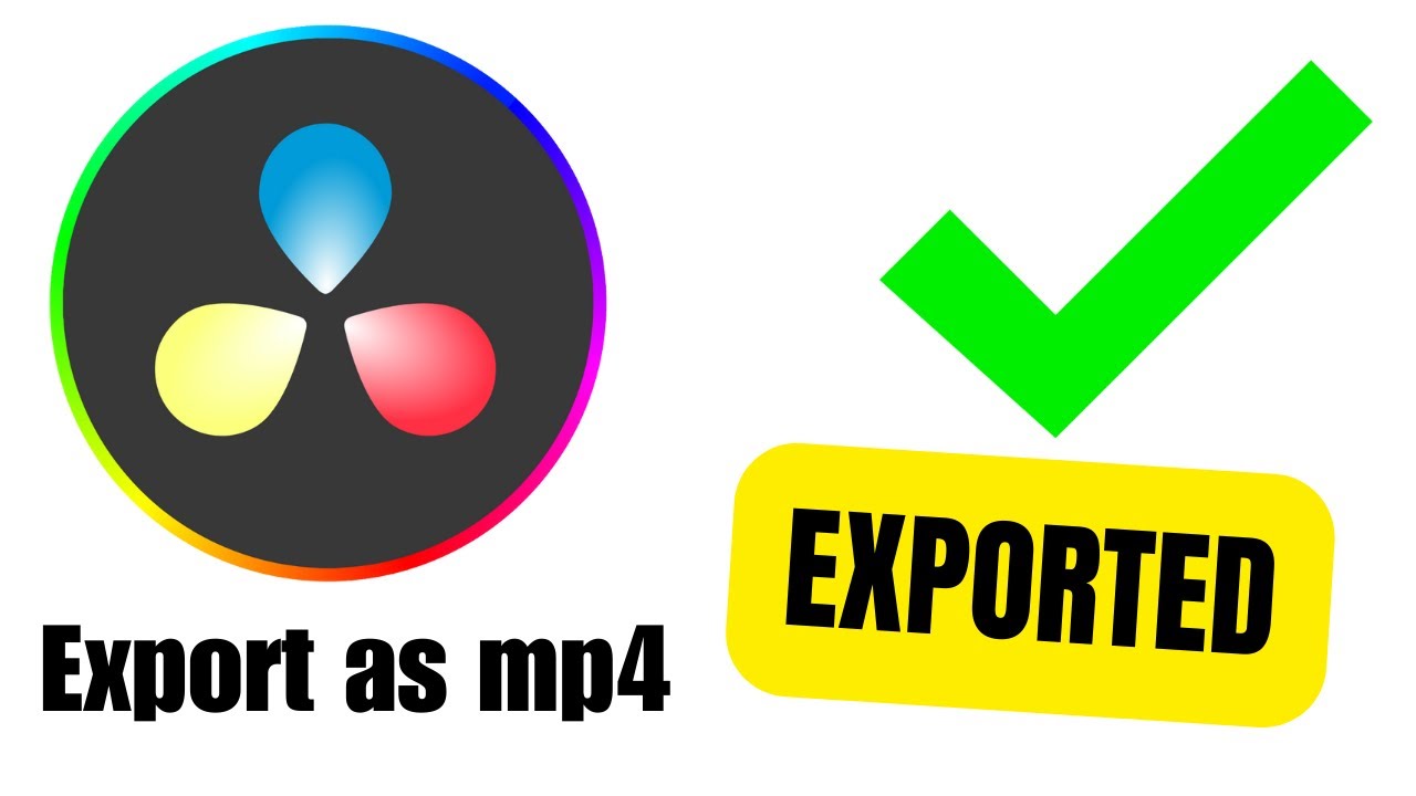 How To Export as mp4 in Davinci Resolve WORKS NOW! - YouTube