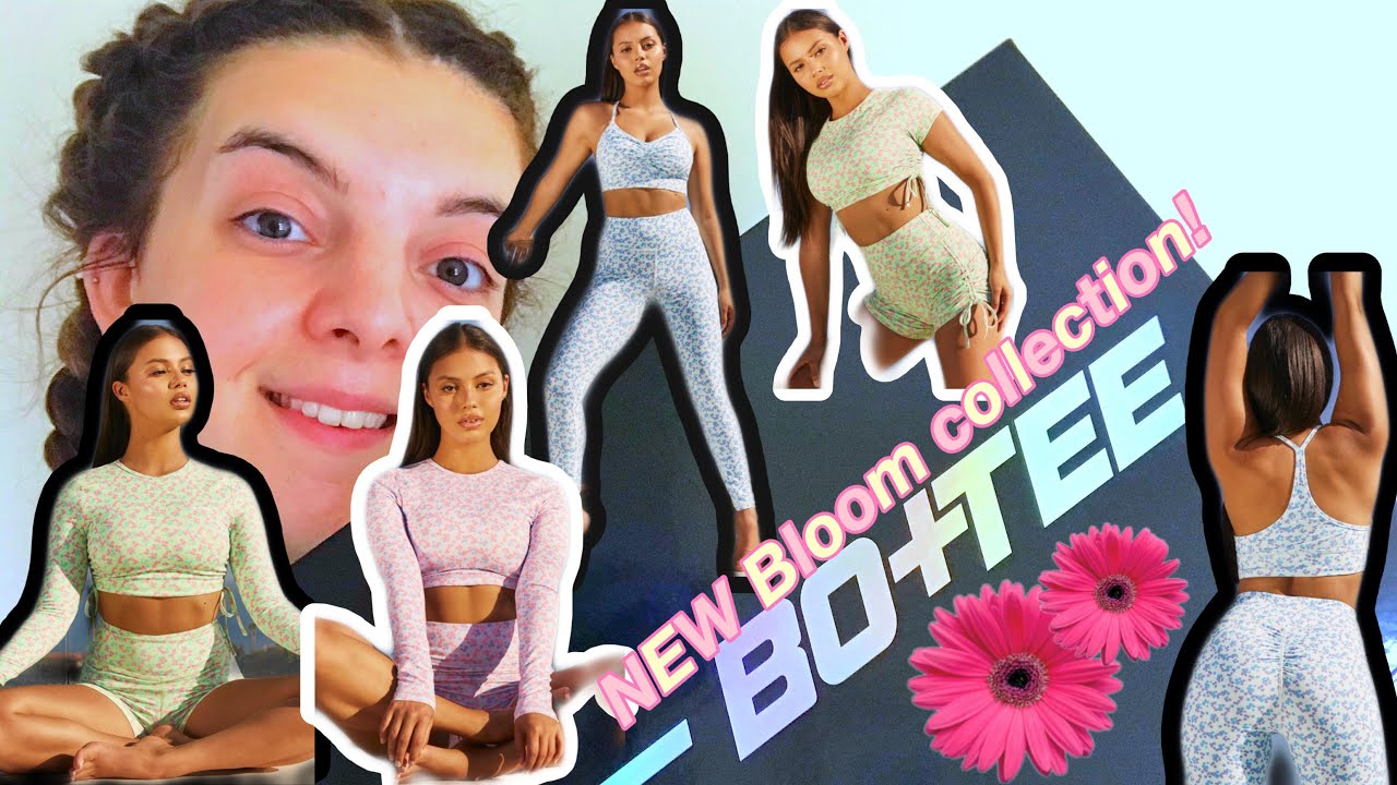 NEW IN BO+TEE MINI TRY ON HAUL + REVIEW | WORKOUT WITH ME! #bo+tee # ...