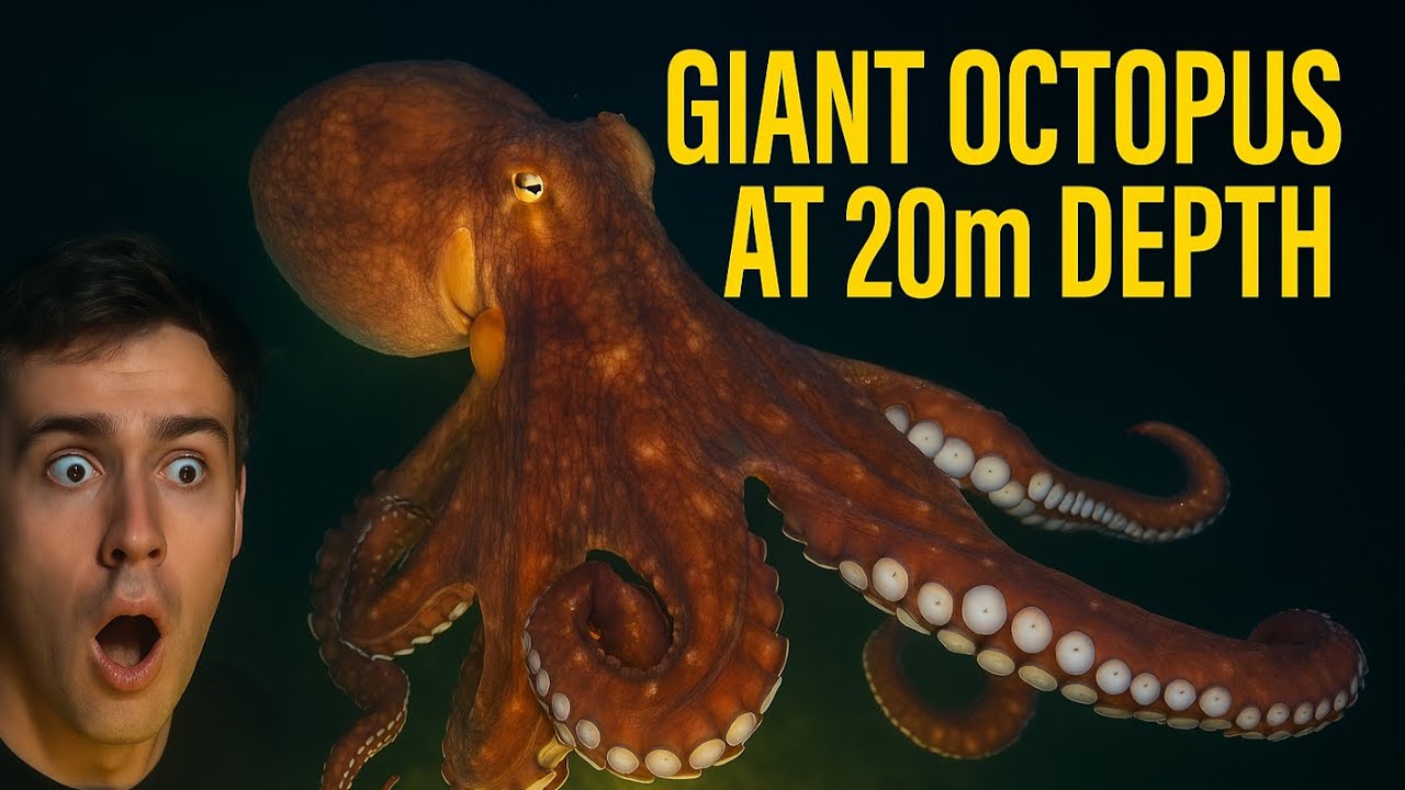 Spearfishing Adventure 🌊 Catching a Giant Octopus at 20m Depth - YouTube