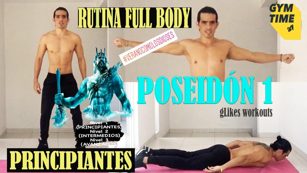 ⚠RUTINA cuerpo completo full body WORKOUTS para PRINCIPIANTES (nivel 1 ...