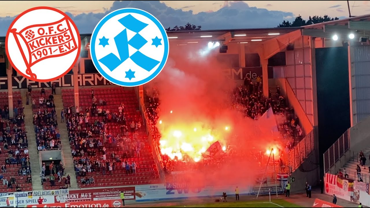 Pyro und Choreo beim Duell der Kickers! | Kickers Offenbach vs Stuttgarter Kickers 04.08.23 ...