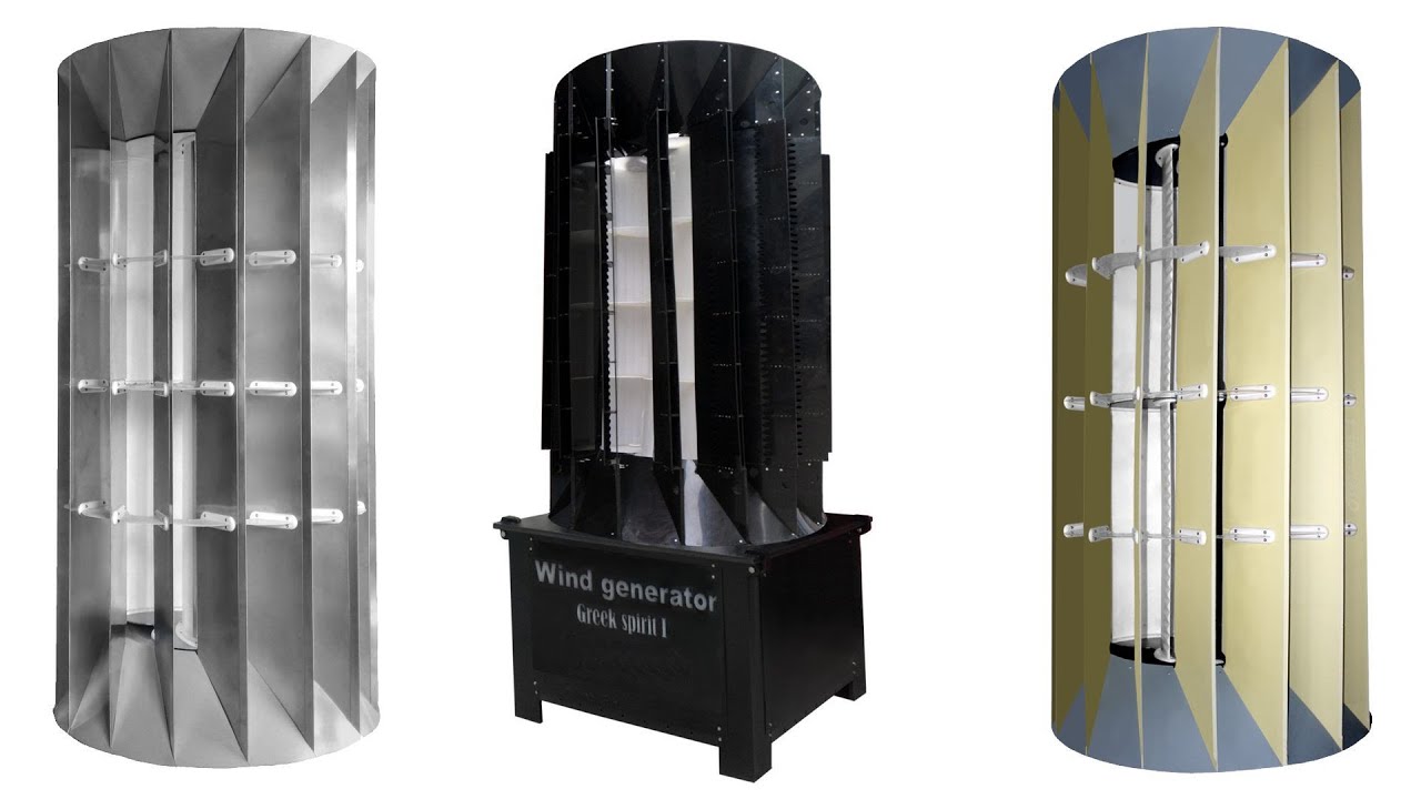 Vertical axis wind turbine, "Iasos III F". - YouTube