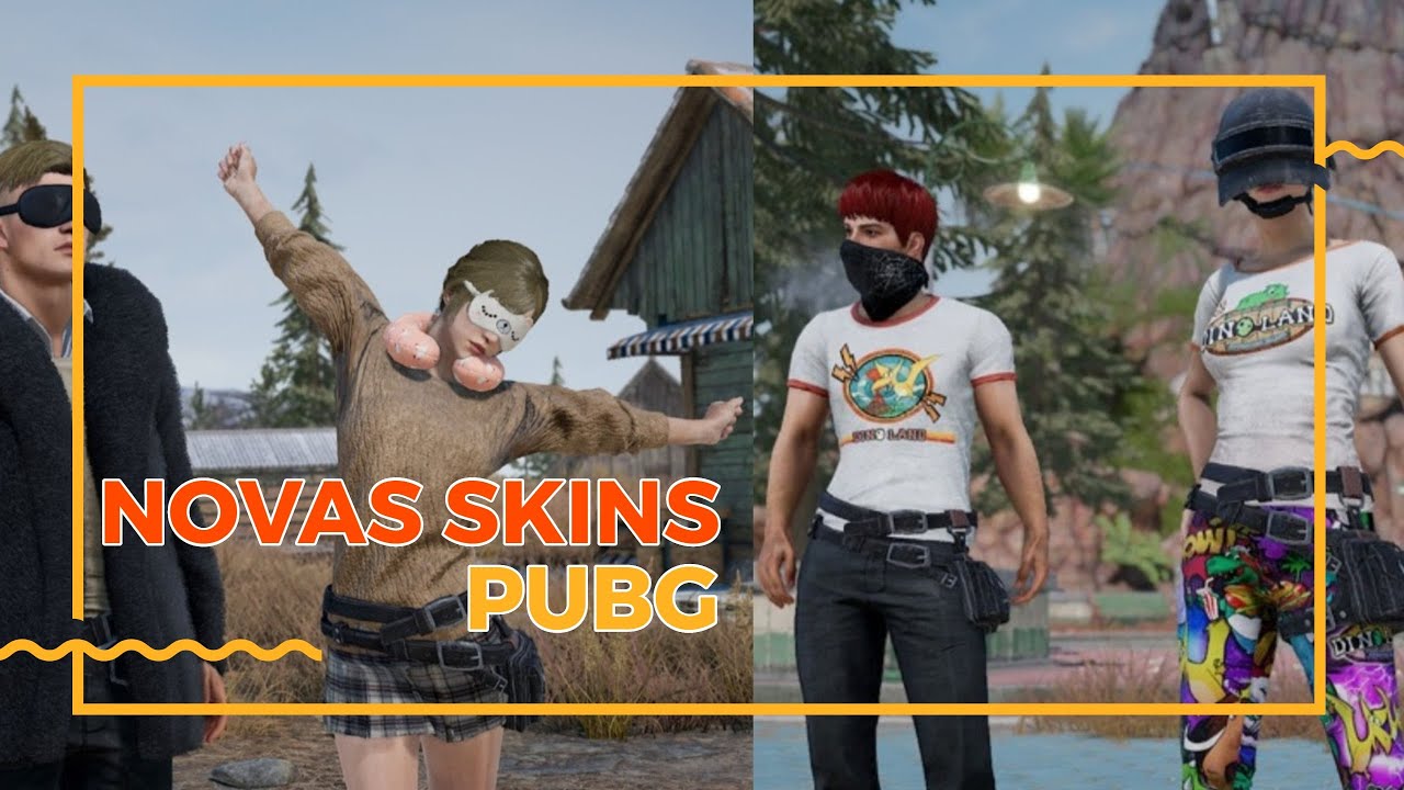 NOVAS SKINS: Labor Day Relaxation Set & Dinoland Shirts | PUBG | Abacate Squad - YouTube