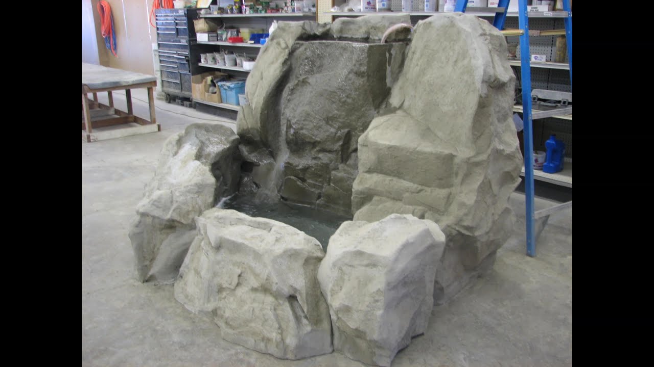 Making rock features with molded rock panels - YouTube