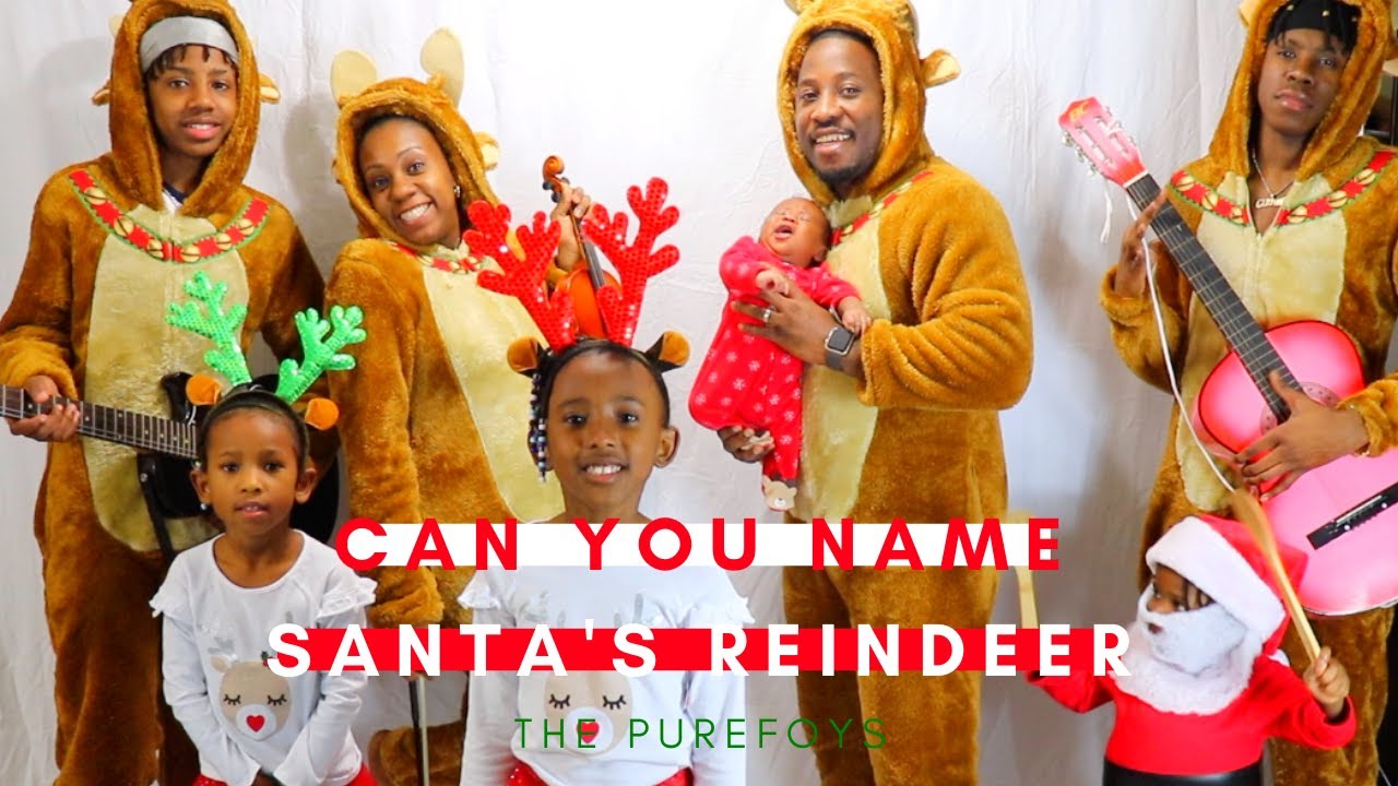 Can You Name Santa's Reindeer | New Christmas Song - YouTube