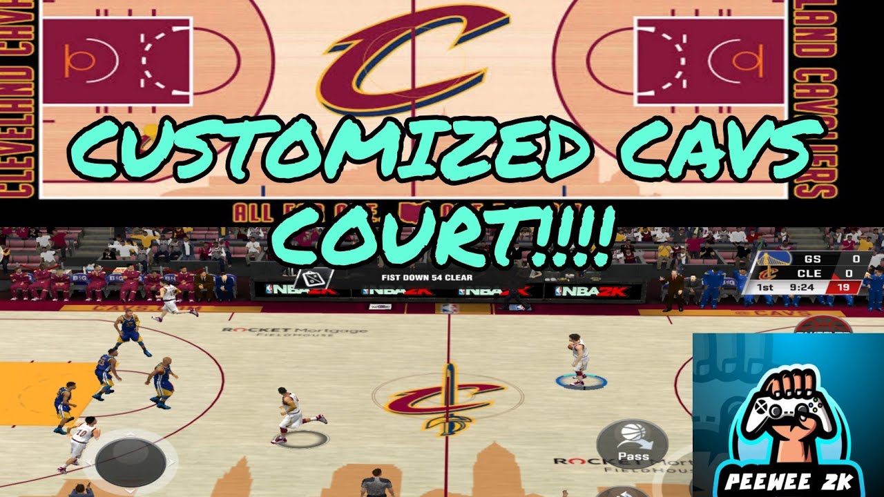 Customized Logo "C" Cavaliers Court/NBA 2K20 v98/ - YouTube