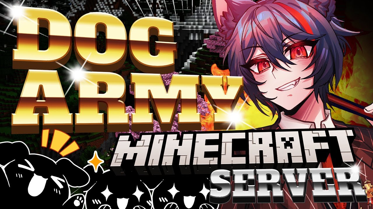 【MINECRAFT】 Official Dog Army Minecraft Server Launch!!! 💎⛏️ - YouTube