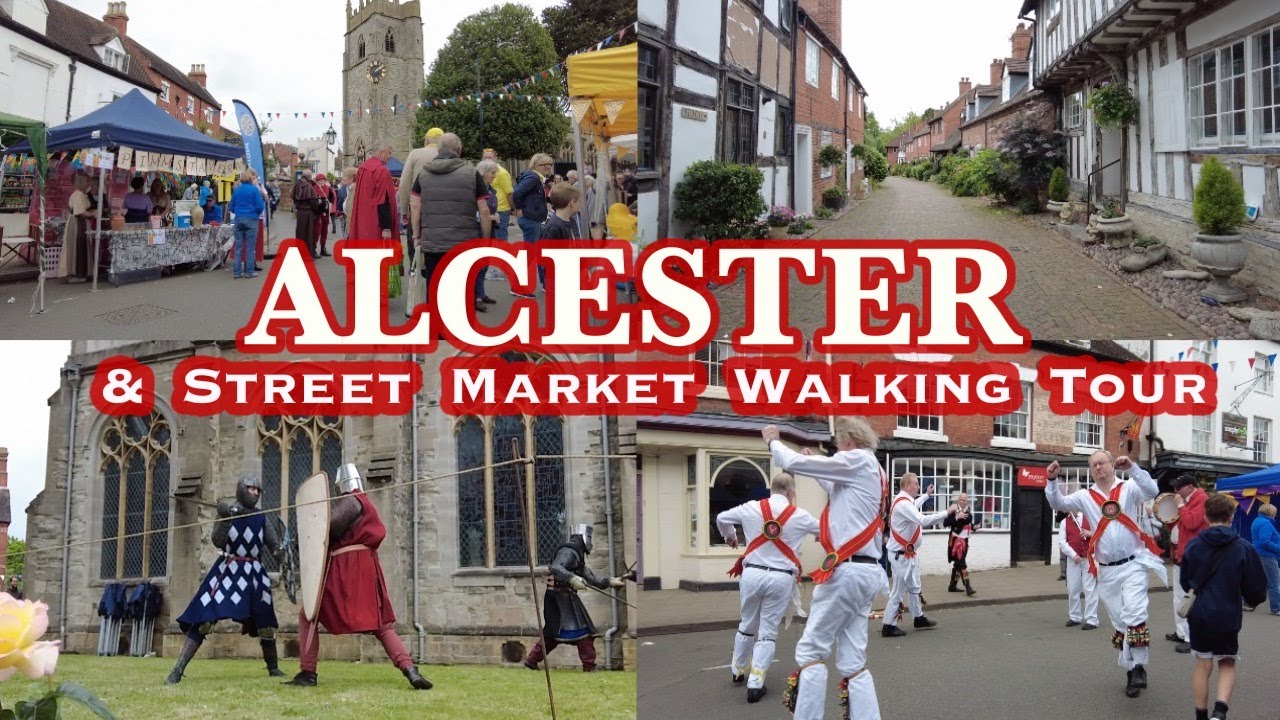 ALCESTER TOWN & STREET MARKET Walking Tour in History - YouTube
