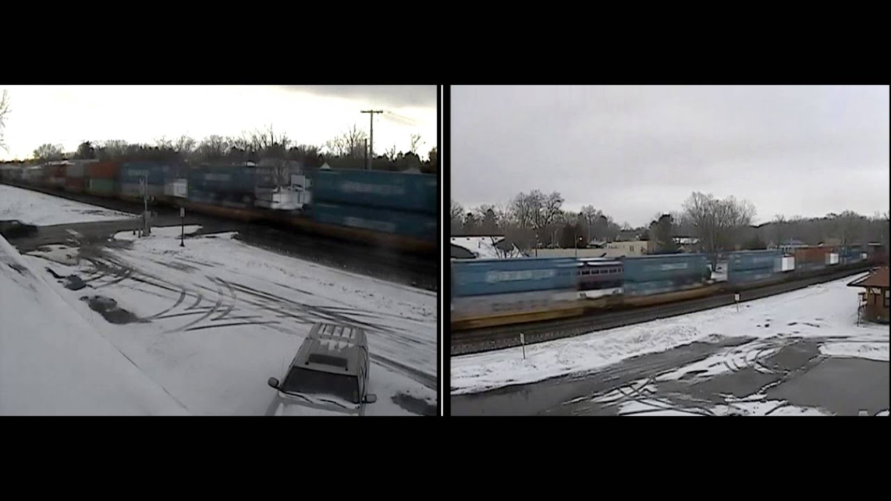 Railstream Railcam Series #6- Chesterton, IN (3/8/2014) - YouTube