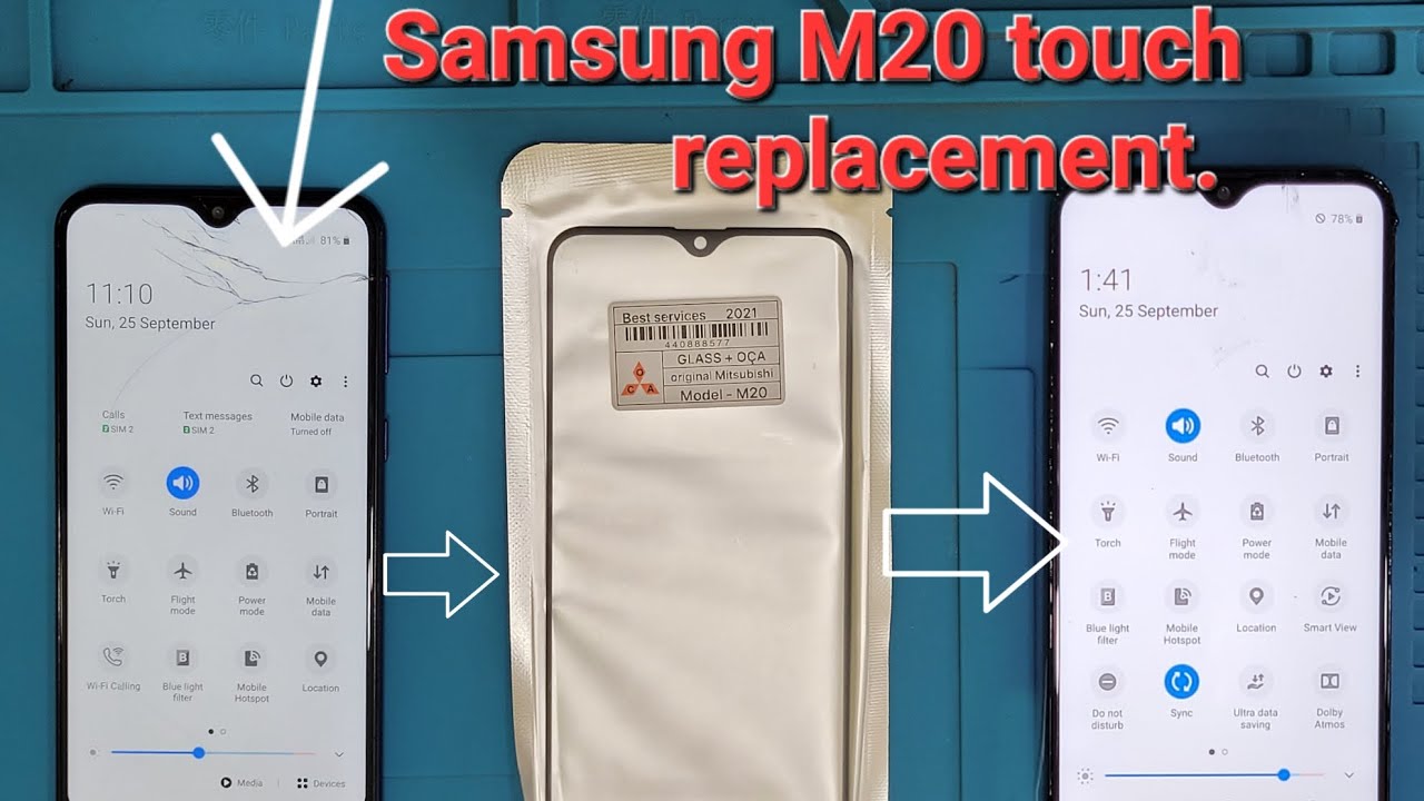 Samsung M20 touch replacement . Samsung M20 cracked Glass replacement ...