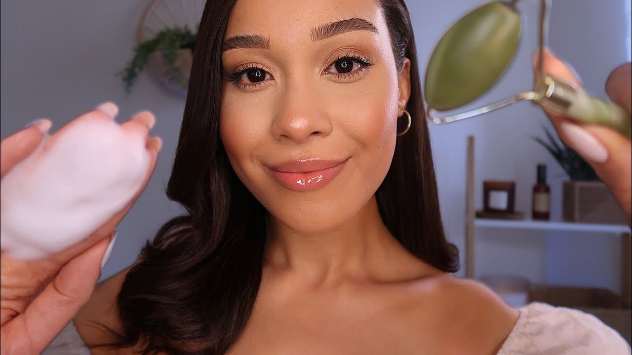 ASMR Radiant Facial Treatment & Face Massage 🌱Spa roleplay With Layered ...