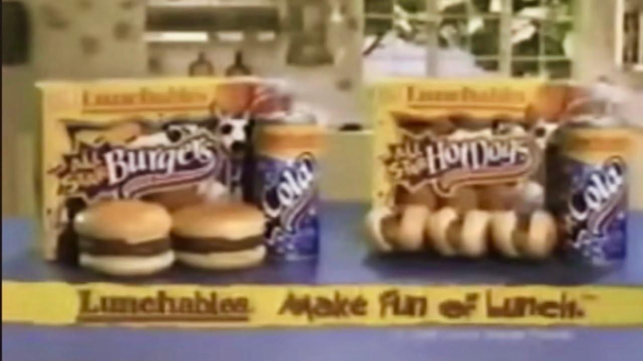 1998 Lunchables All Star Burgers and Hot Dogs Commercial - YouTube