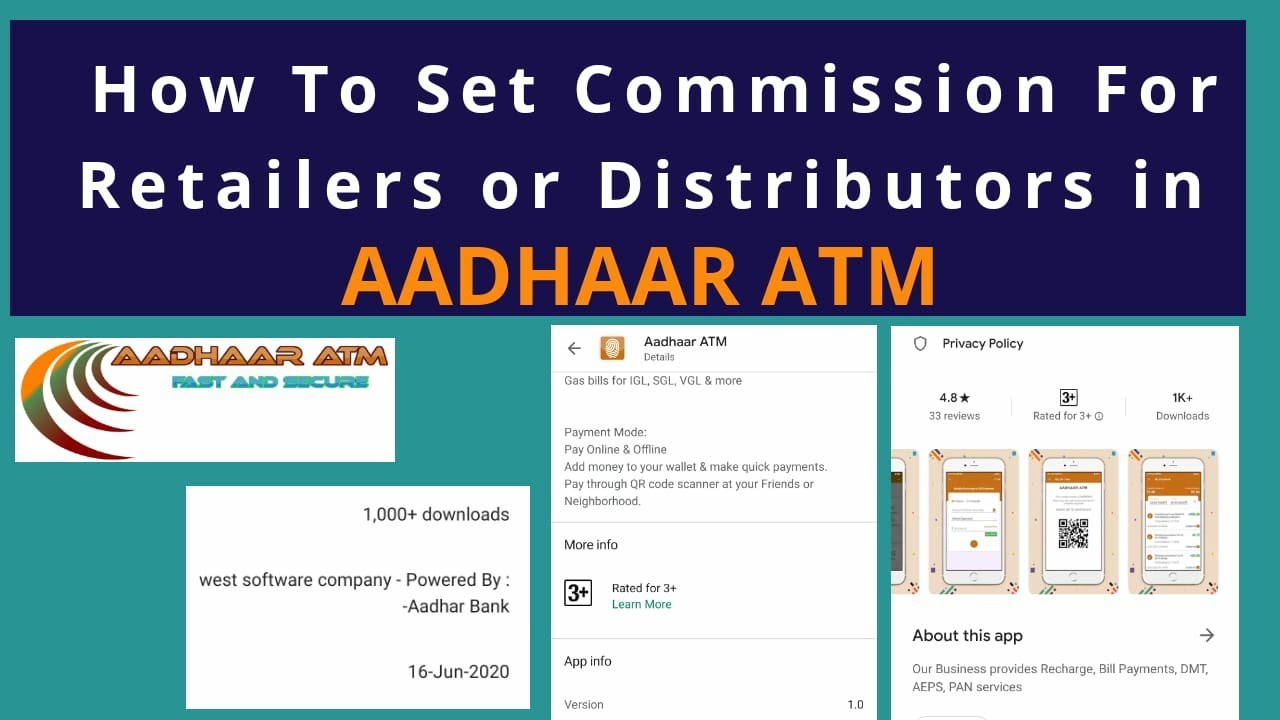 Aadhaar ATM AEPS Me Distributor Apne retailer Ka Commision Kaise Set ...