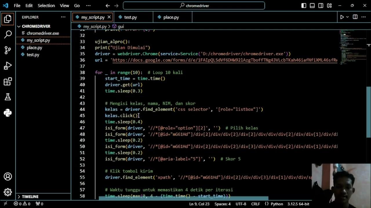 Form Automation Sederhana dengan Python dan Selenium - YouTube