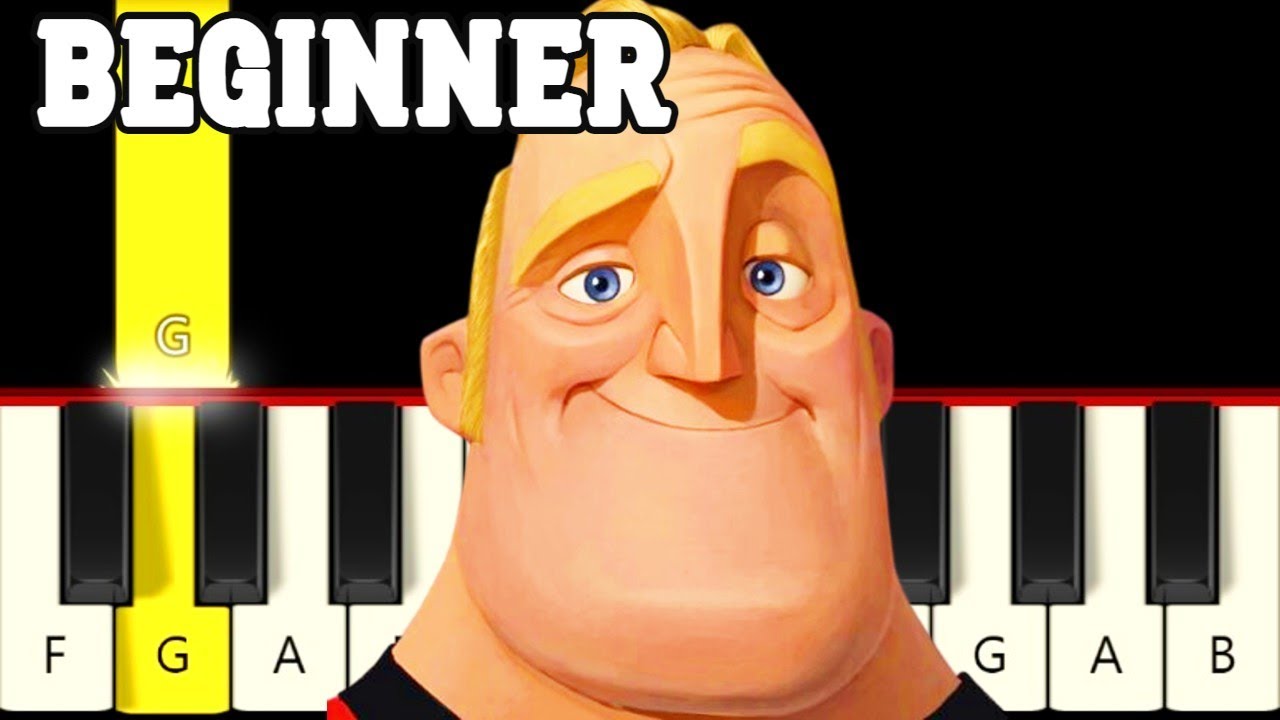 Mr Incredible Becoming Uncanny - Easy and Slow Piano tutorial ...