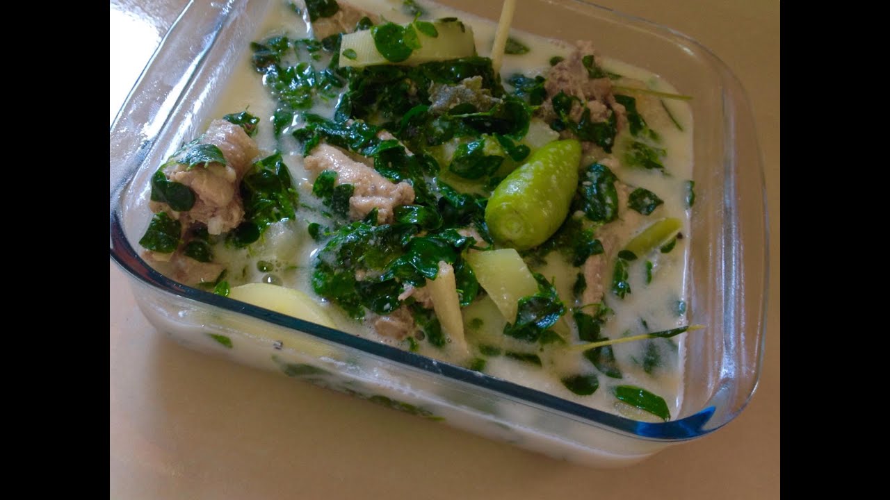 Ginataang Manok (native chicken cooked in coconut milk) - YouTube