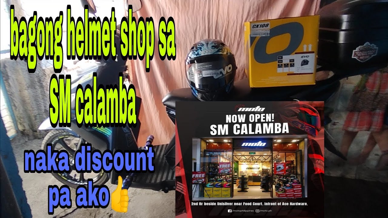 evo,shifter,ryzen helmet new shop at SM calamba (naka discount ako ...