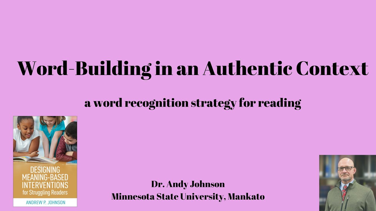 Word Building Meaningful Context - YouTube