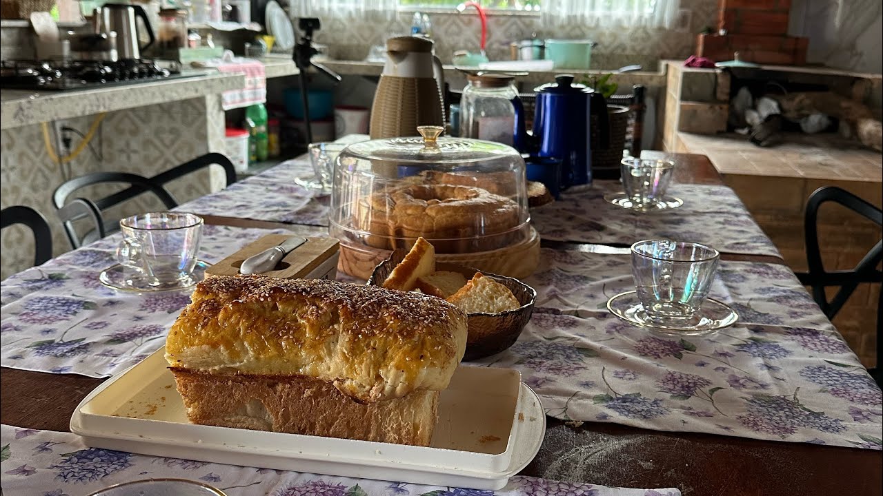 O DIA a DIA na ROÇA | FAZENDO PÃO 🥖 com fermento NATURAL do ZERO ...