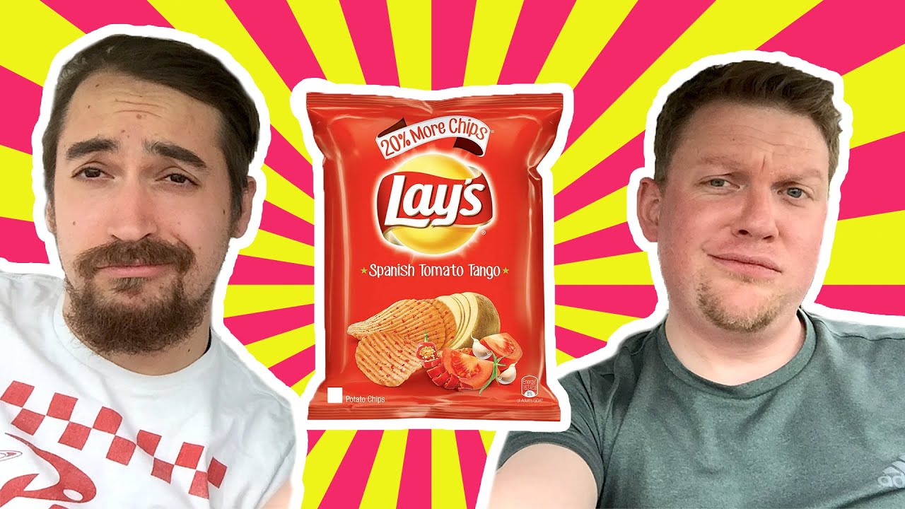 Lays Spanish Tomato Tango Potato Chips Review - YouTube