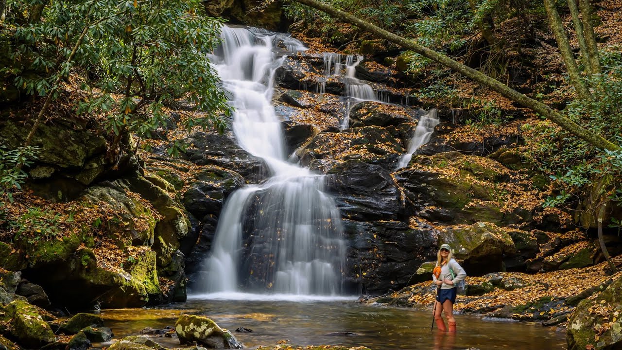 Rough Butt Creek Falls - Jackson County, NC - Hike Vlog 111 - YouTube