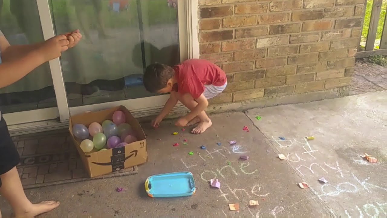 SIGHT WORDS BALLOON POPPING GAME KINDERGARTEN SCHOOL FUN KIDS OUTSIDE ...