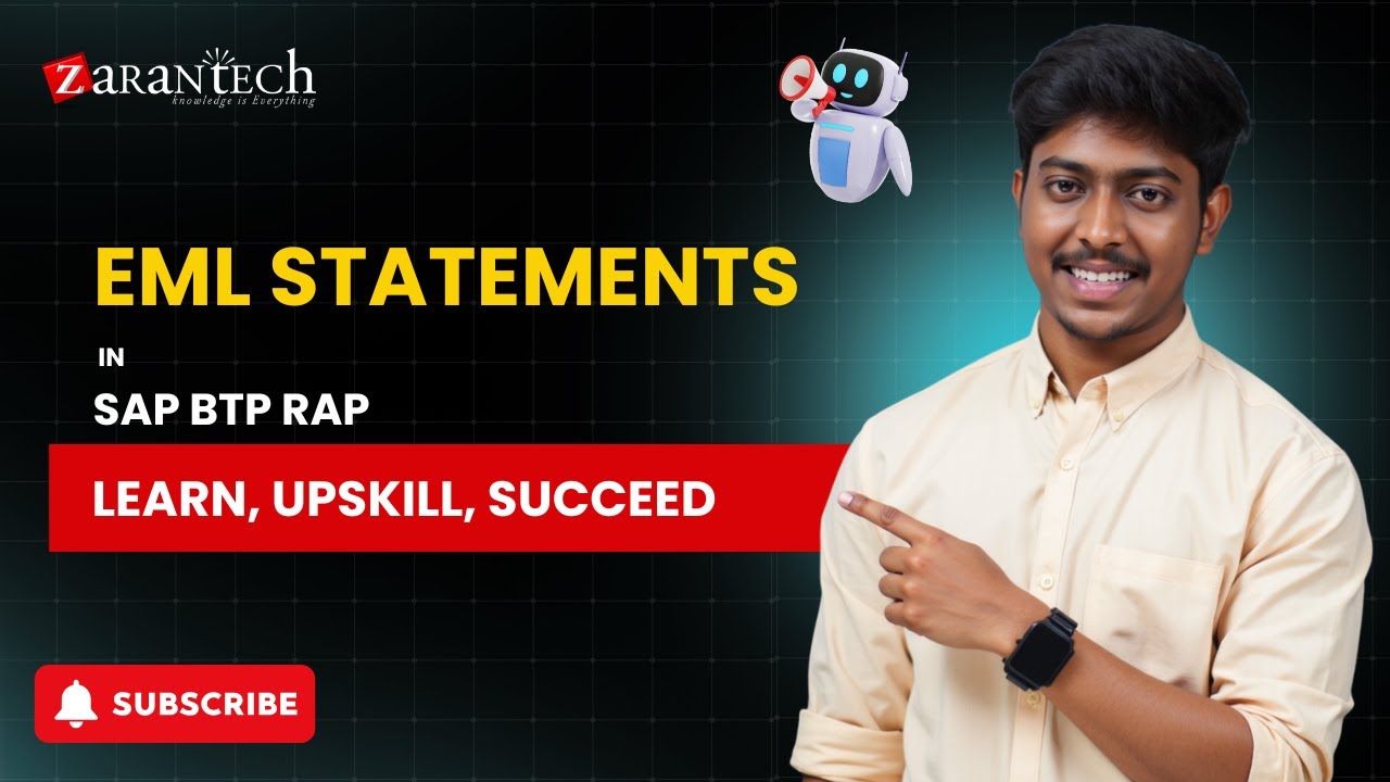 EML Statements in SAP BTP RAP | ZaranTech - YouTube