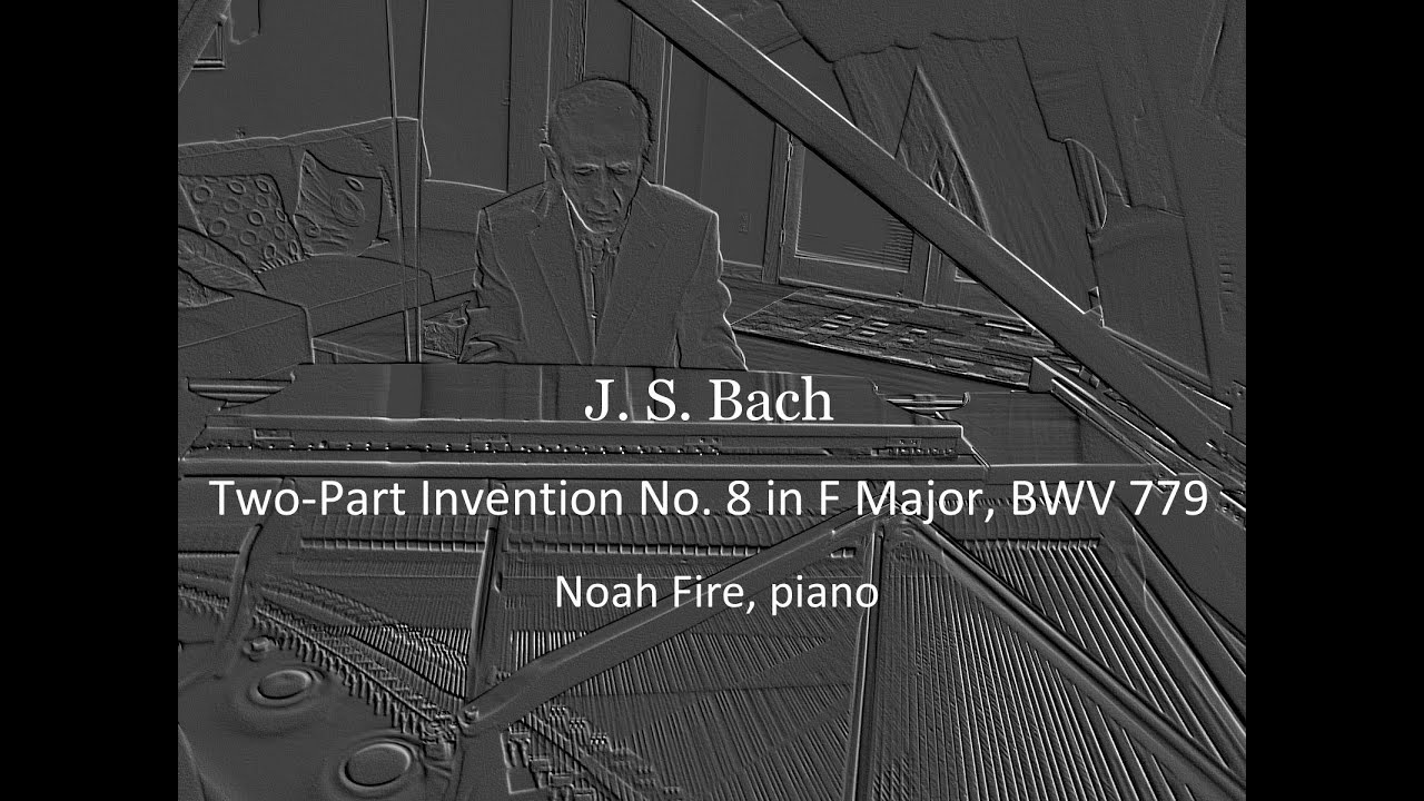 J. S. Bach - Two-Part Invention No. 8 in F Major, BWV 779 - YouTube